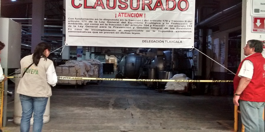Profepa - La ley al servicio de la naturaleza - CLAUSURA PROFEPA A EMPRESA TEXTILERA EN LA ...